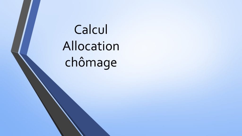 Calcul allocation chômage - CDG 84